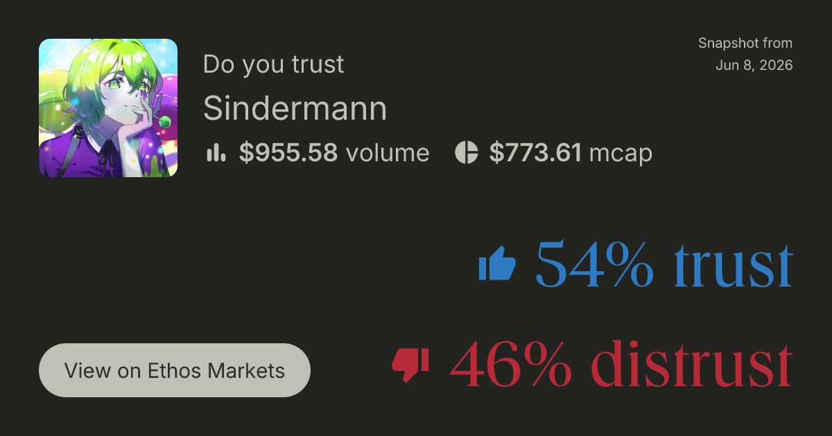 Do You Trust Sindermann?