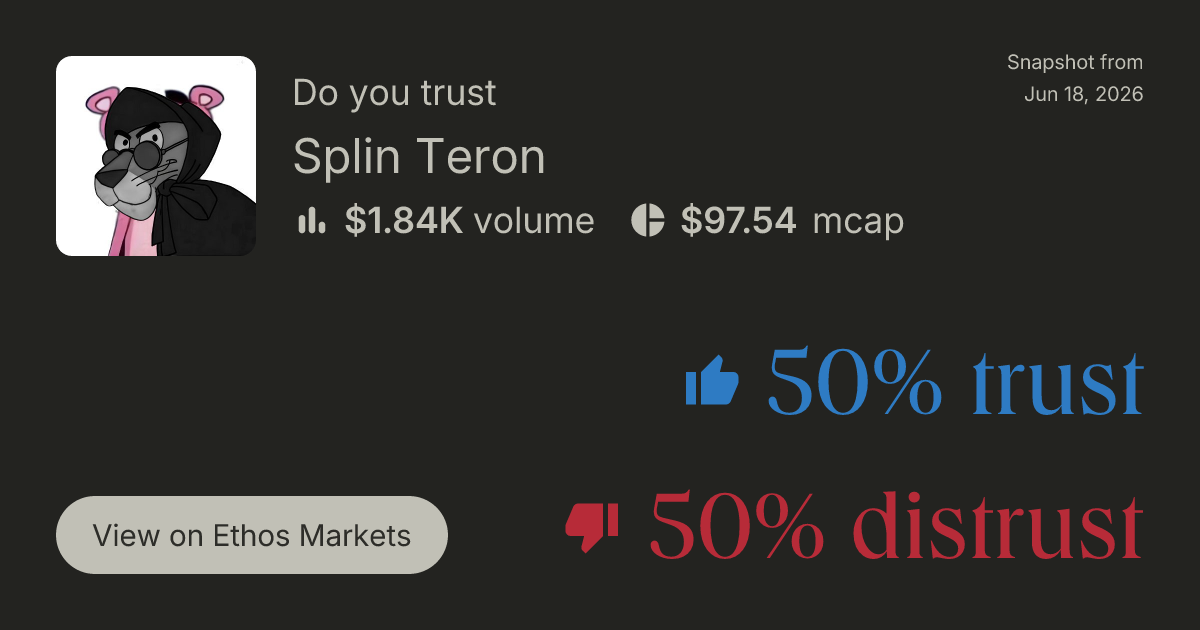 Do You Trust Splin Teron?